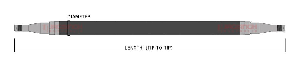 40mm Square Trailer Axle (1000KG) – Jagsingh Australia